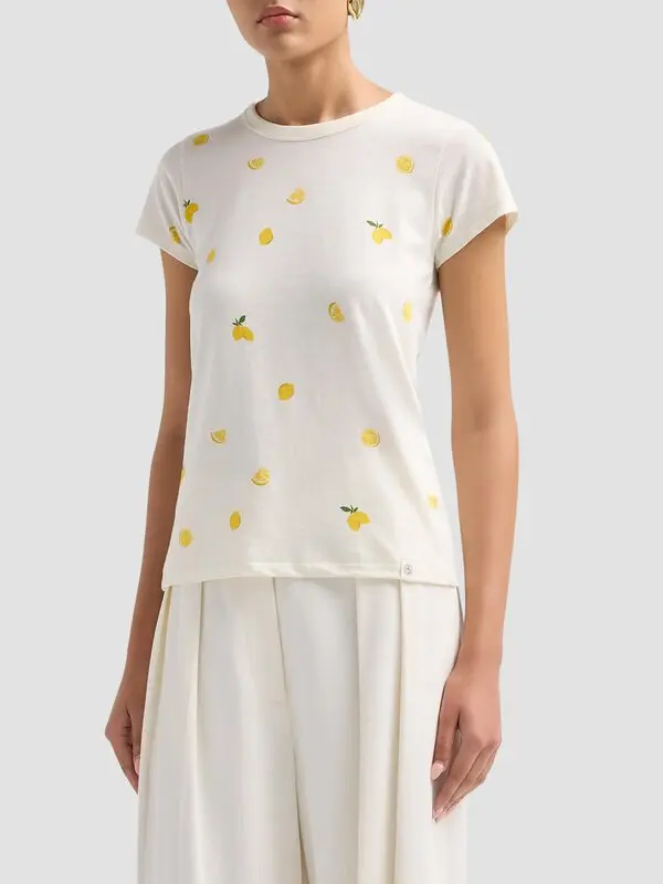 Rag & Bone All Over Baby Lemon T-shirt