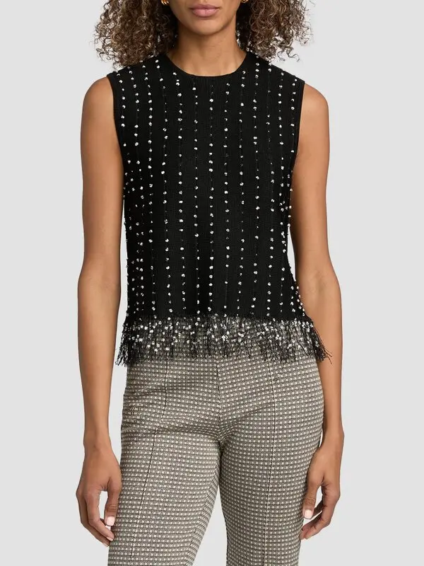 Rag & Bone James Crochet Fringe Tank