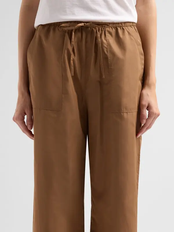Rag & Bone Claire Taffeta Drawstring Pants - Camel