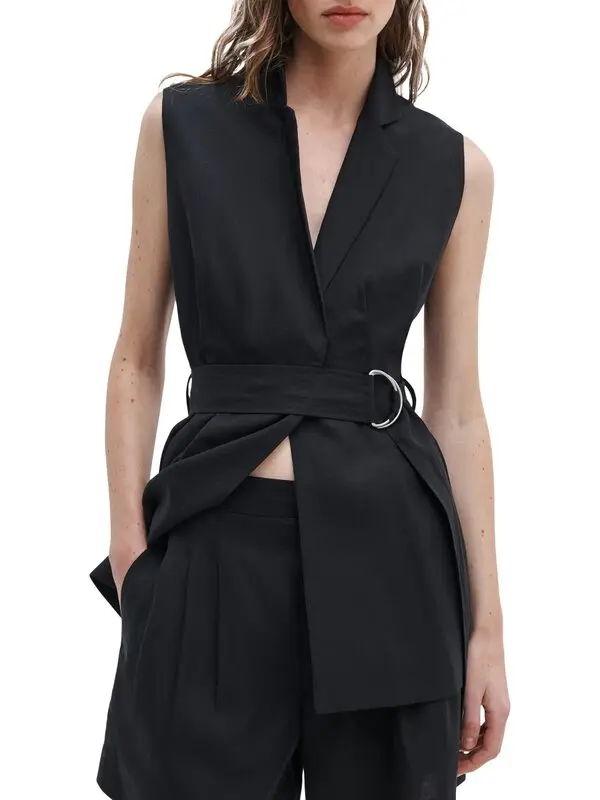 Rag & Bone Mandi Belted Tailored Vest
