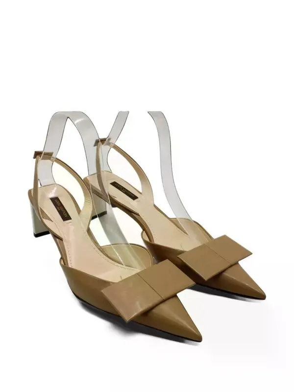 LOUIS VUITTON Bow D'orsay Sandals