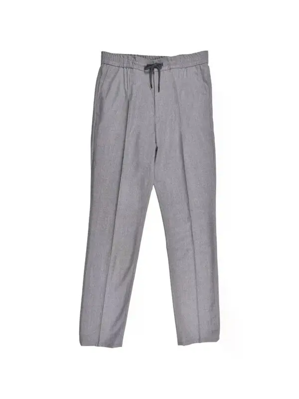 Brunello Cucinelli Drawstring Wool Trousers - Grey
