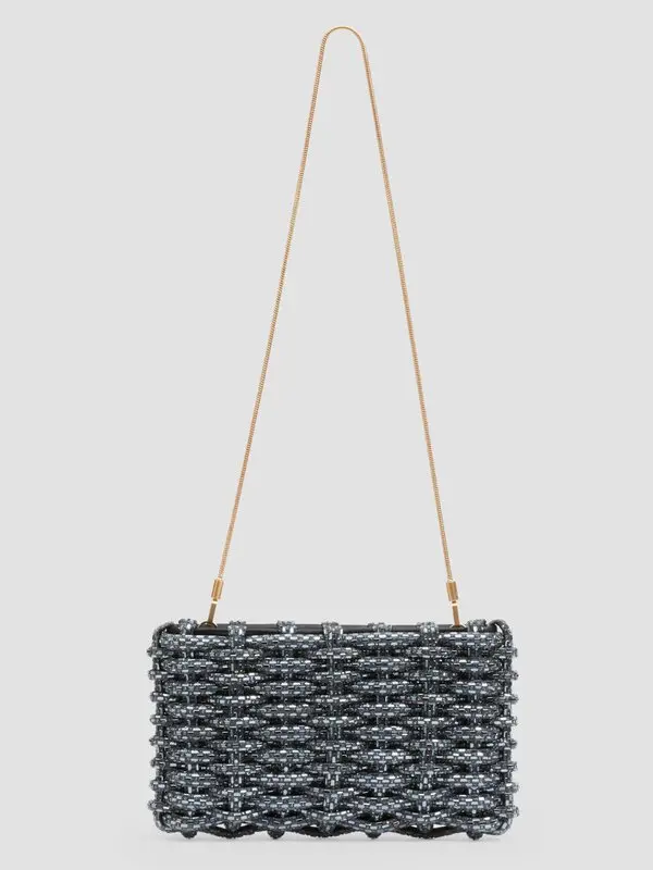 Simkhai Morgan Metal Clutch - Black