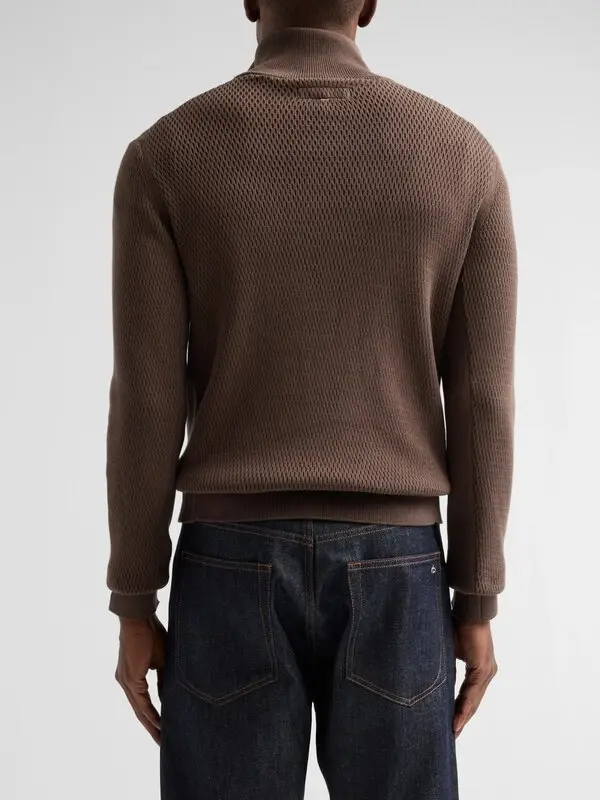 Rag & Bone Danton Waffle-knit Sweater - Stonewall