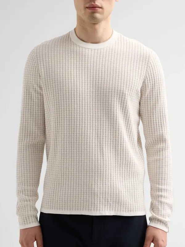 Rag & Bone Harvey Textured Knit Crewneck Top
