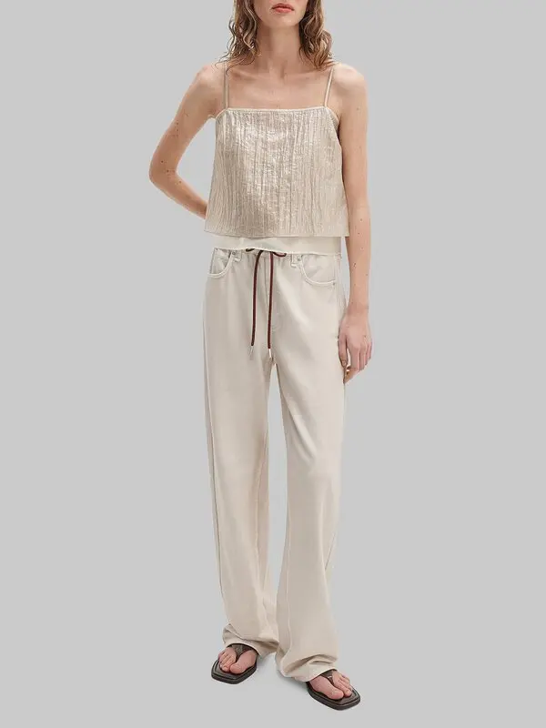 Rag & Bone Rb Miramar Drawstring Terry Wide-leg Track Jeans