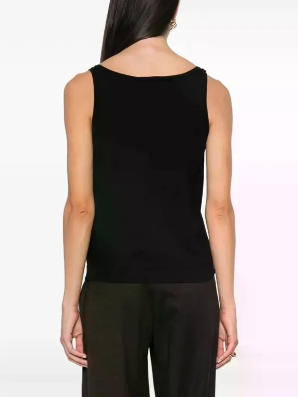 Max Mara Mxpumano Scoop-neck Ribbed Top