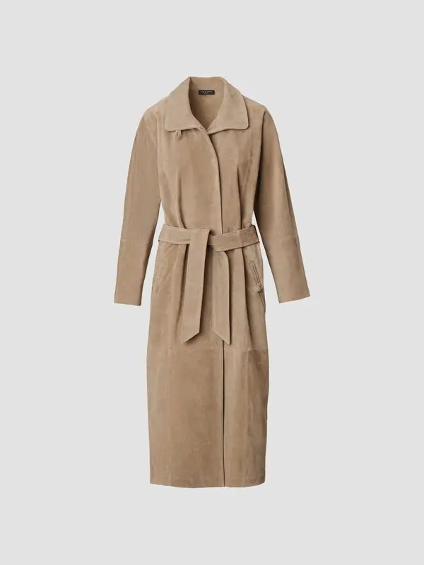 Rag & Bone Marlene Suede Trench Coat