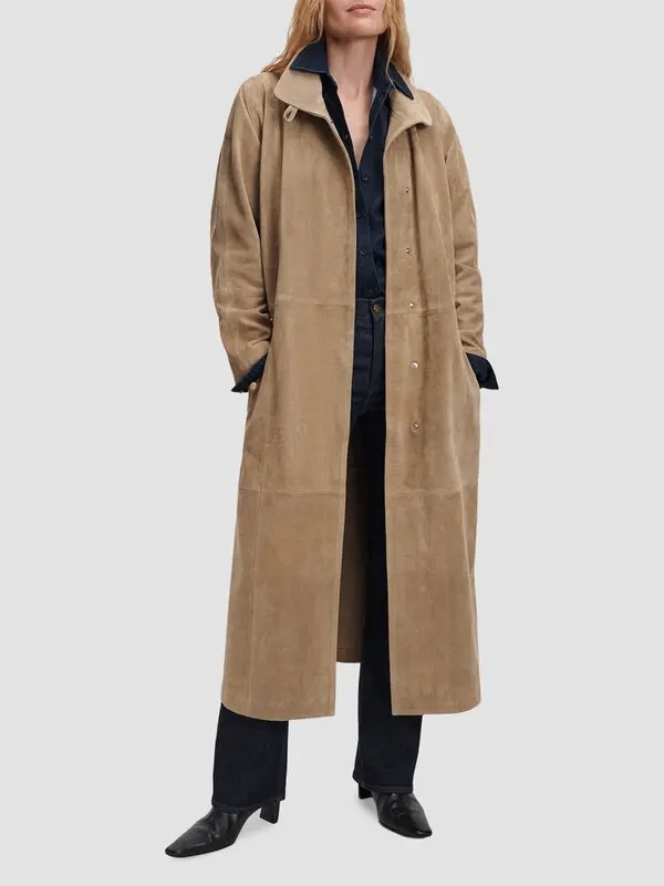 Rag & Bone Marlene Suede Trench Coat