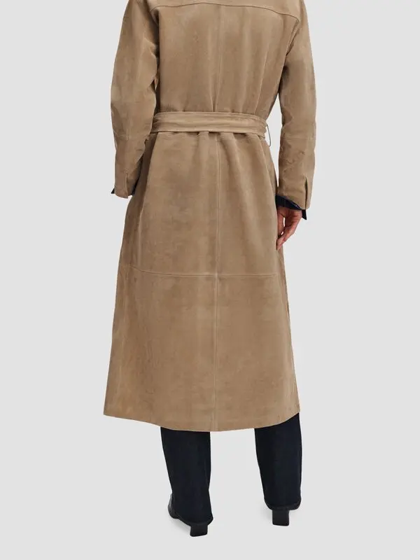 Rag & Bone Marlene Suede Trench Coat