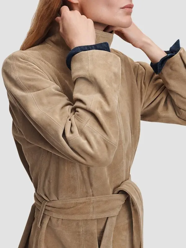 Rag & Bone Marlene Suede Trench Coat