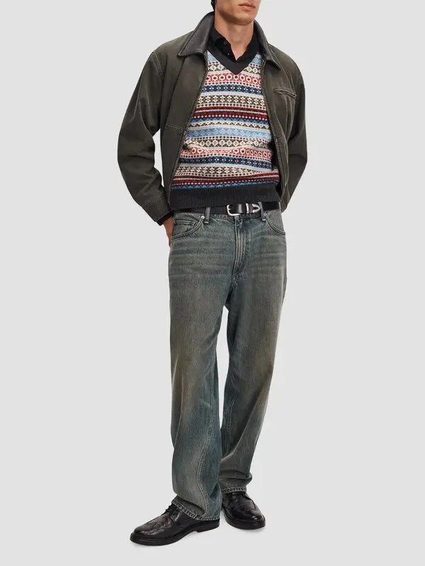 Rag & Bone Fair-isle Wool Sweater Vest