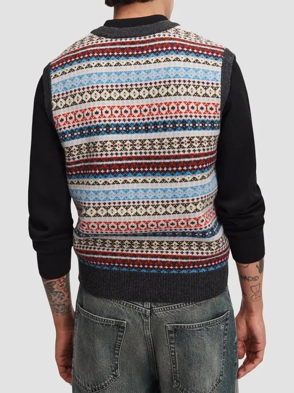 Rag & Bone Fair-isle Wool Sweater Vest