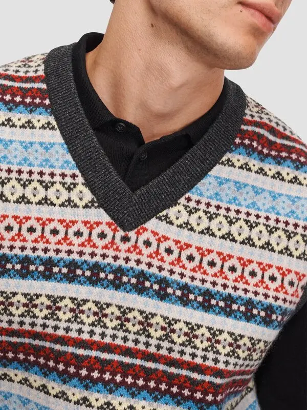 Rag & Bone Fair-isle Wool Sweater Vest