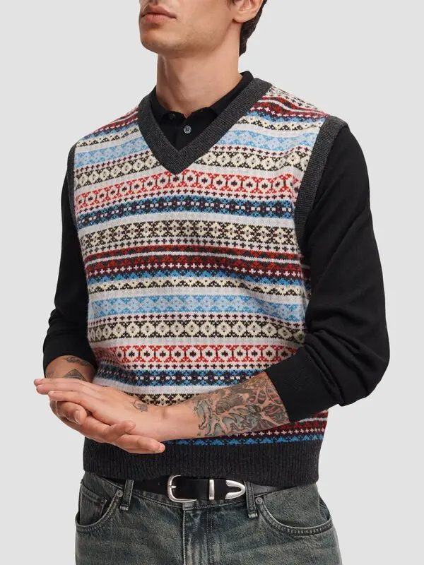 Rag & Bone Fair-isle Wool Sweater Vest