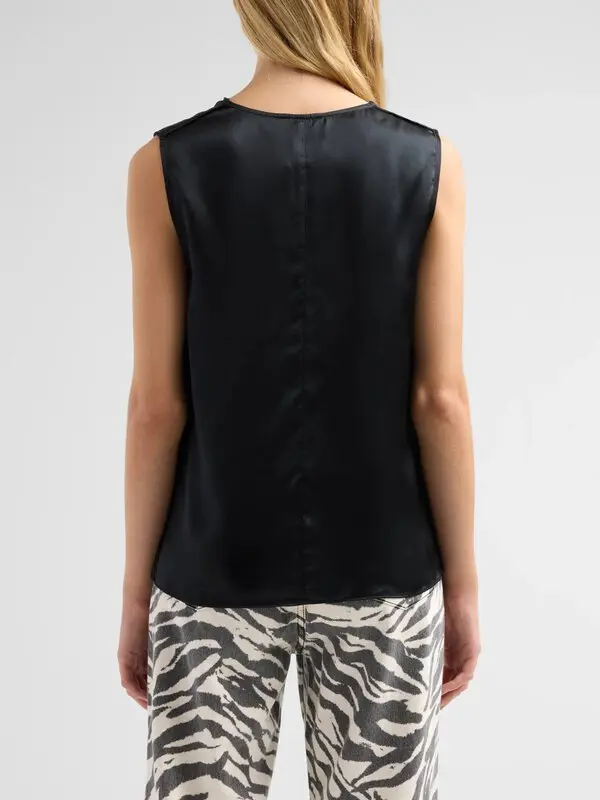 Rag & Bone Vinnie Sleeveless Silk Blouse