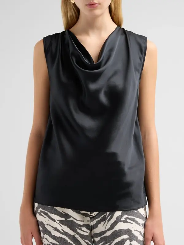 Rag & Bone Vinnie Sleeveless Silk Blouse