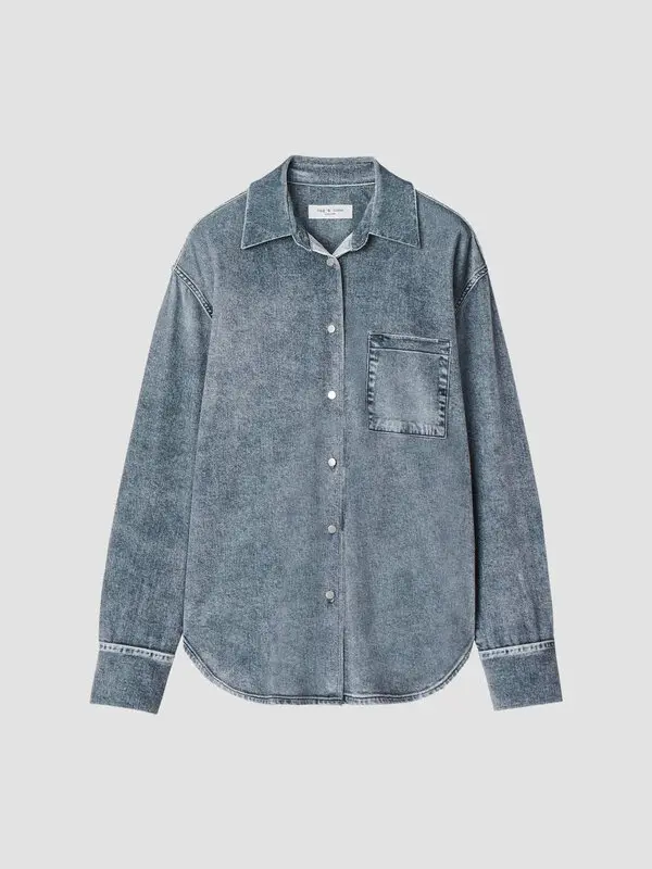 Rag & Bone Connie Miramar Velvet Shirt - Wingate