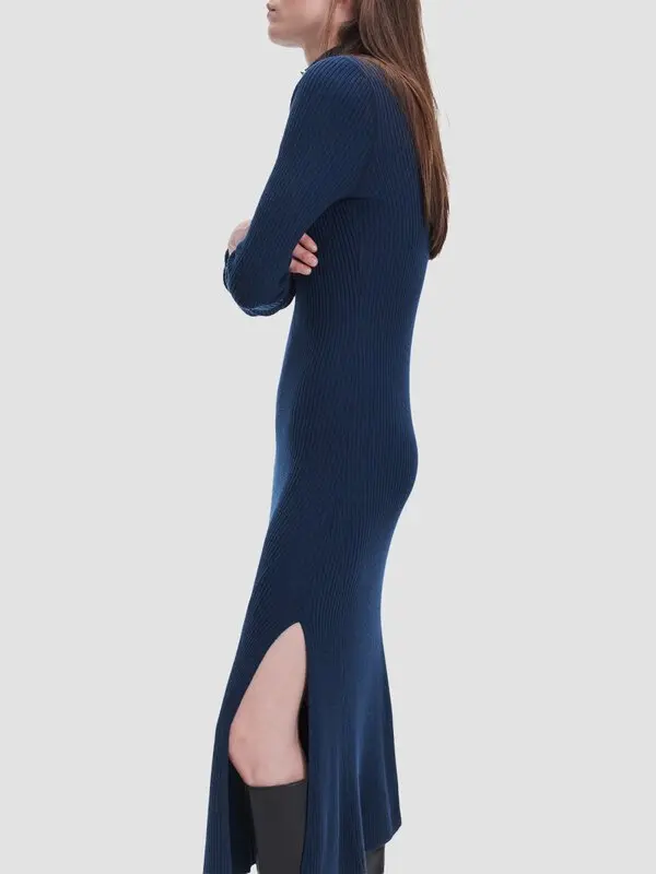Rag & Bone Lucy Rib-knit A-line Midi Dress
