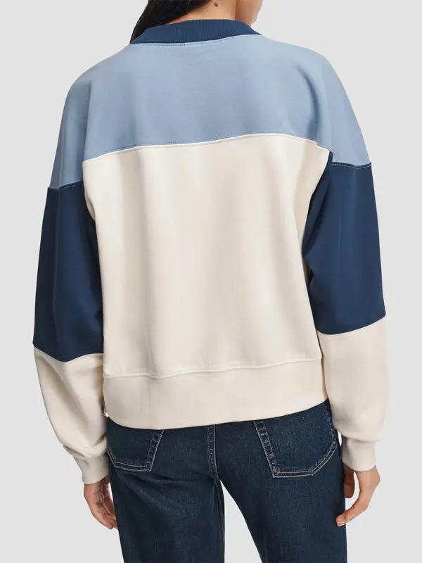 Rag & Bone The Everyday Terry Seamed Sweatshirt - Blue Multi