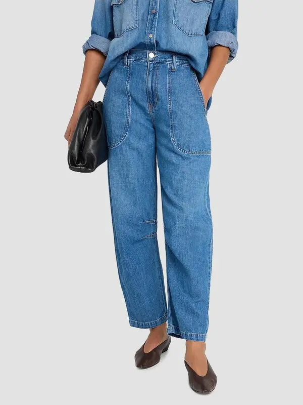 TWP Jetties High-rise Barrel-leg Jeans
