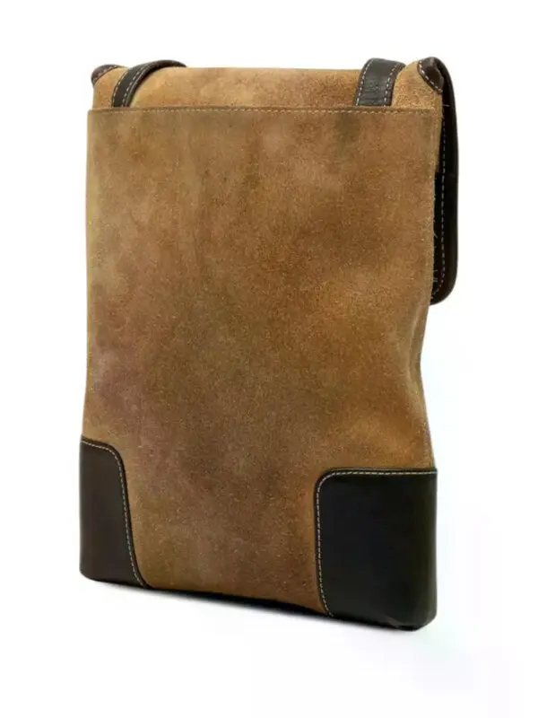 Loewe 20th Century Suede Anagram Crossbody Bag - Brown