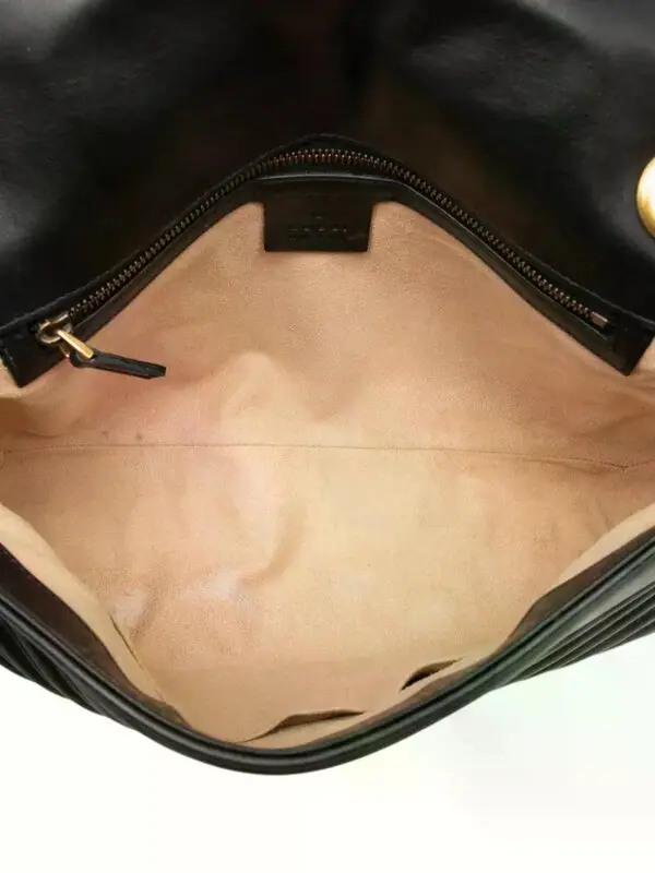 Gucci 2000-2015 Large Gg Marmont Matelasse Calfskin Shoulder Bag