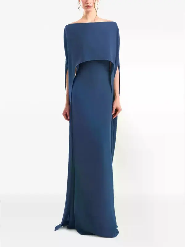 GEMY MAALOUF Cape-overlay Dress