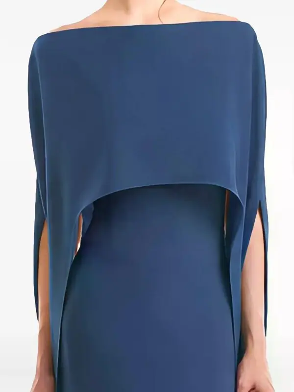GEMY MAALOUF Cape-overlay Dress