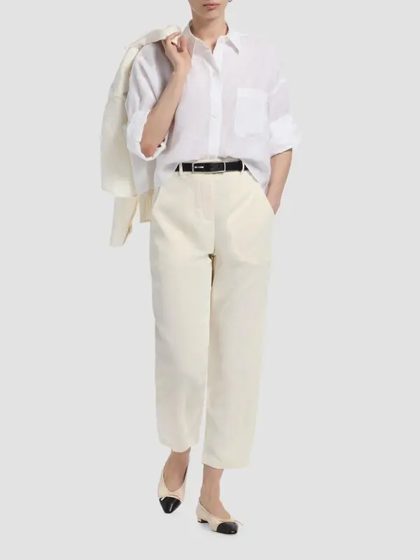 TWP Jetties Beach Flat Front Ankle Pants