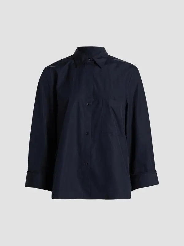TWP Next Morning Cotton Shirt - Midnight