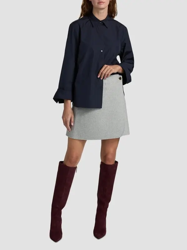TWP Next Morning Cotton Shirt - Midnight