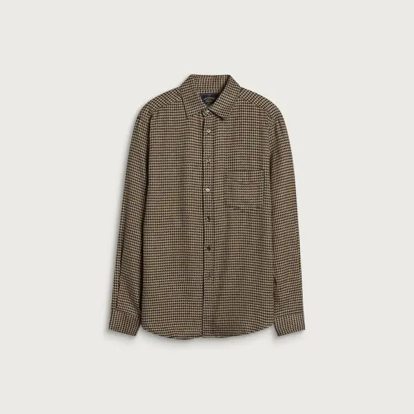 Portuguese Flannel Abstract Houndstooth Shirt