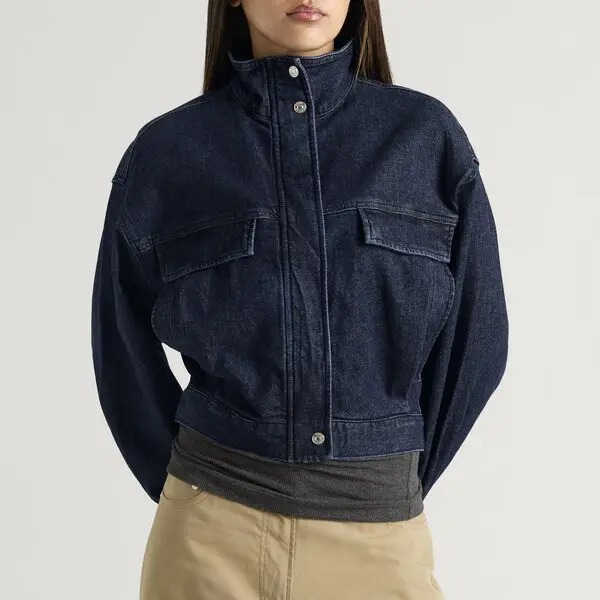 Good American Denim Bomber Jacket