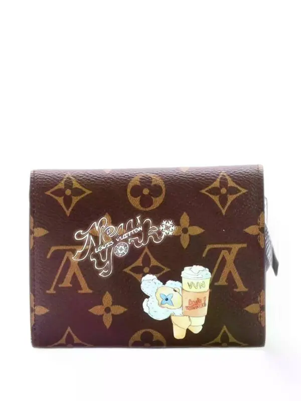 LOUIS VUITTON X Takashi Murakami Victorine Wallet 57th Street Nyc Monogram Coated Canvas Small Wallets - Brown