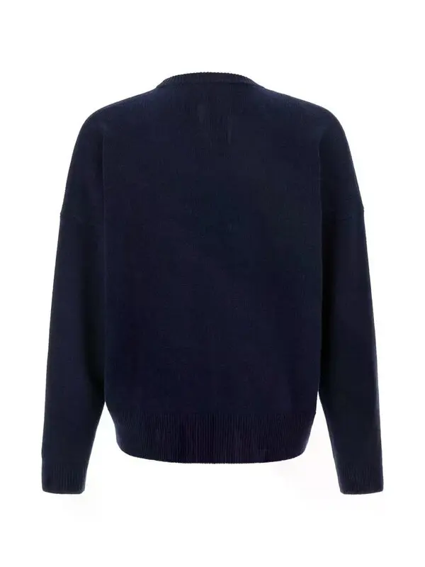 LARMERI STUDIO Dropped-shoulder Crew-neck Sweater