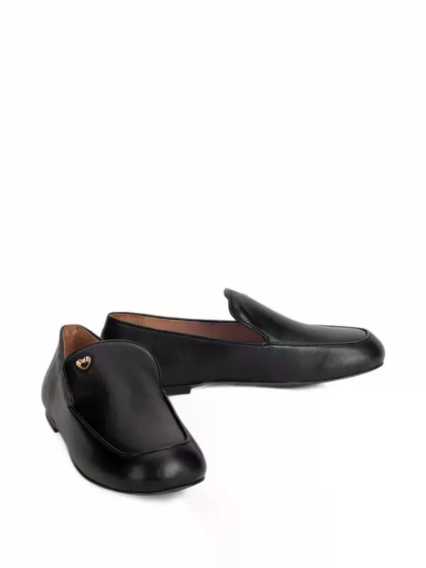 Moschino Heart-motif Leather Loafers