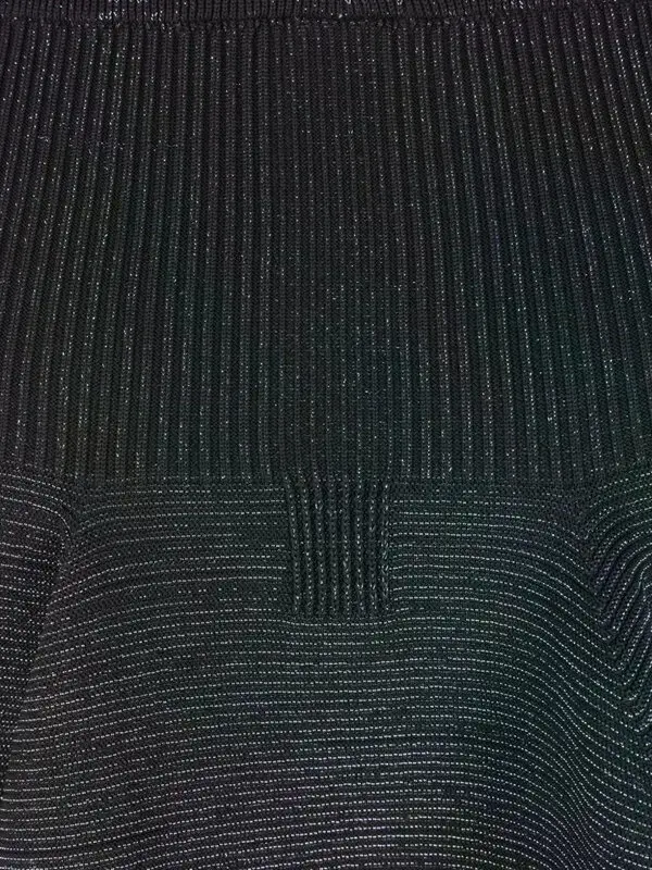 CFCL Glitter-knit Flared Midi Skirt