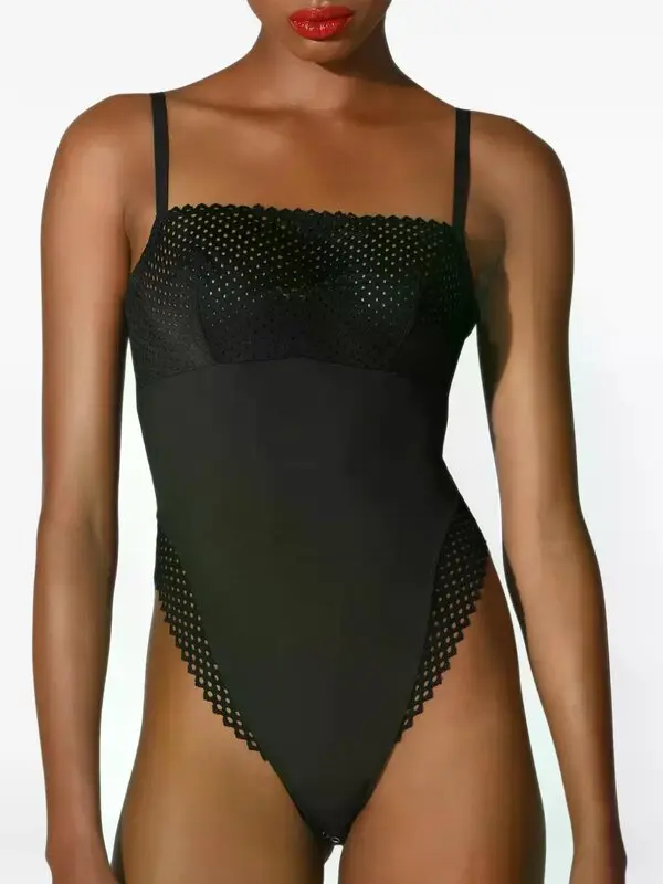 Wolford Romantic Net Underwired Bodysuit