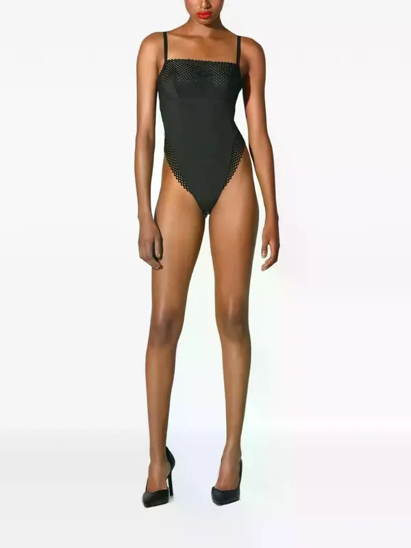 Wolford Romantic Net Underwired Bodysuit