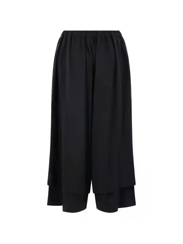 Comme Des Garçons Layered Wide-leg Trousers