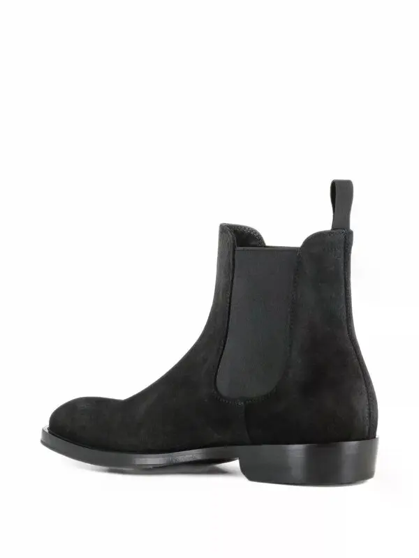 GREEN GEORGE Suede Chelsea Boots - Black