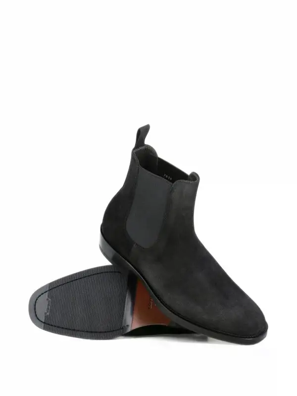 GREEN GEORGE Suede Chelsea Boots - Black
