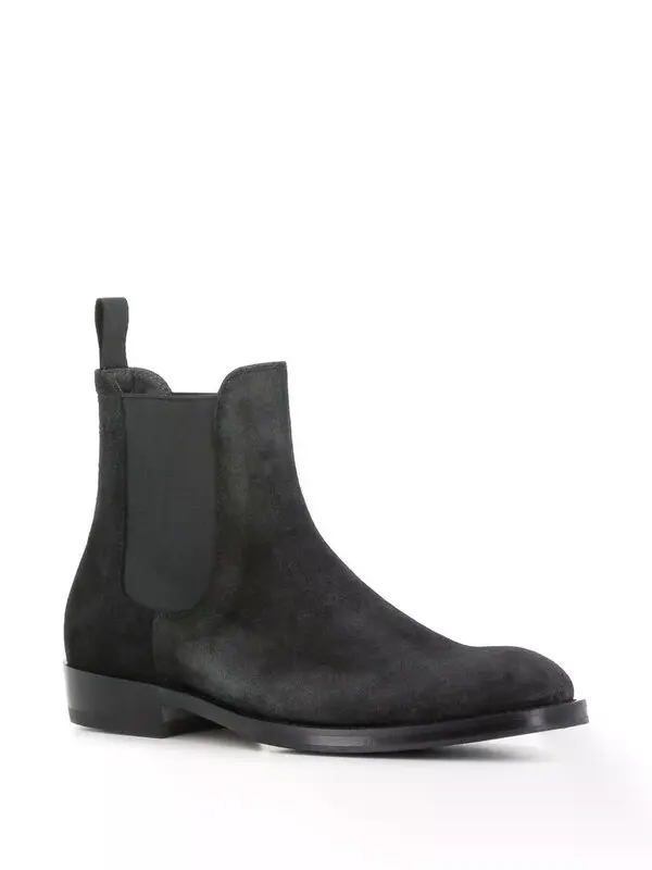 GREEN GEORGE Suede Chelsea Boots - Black