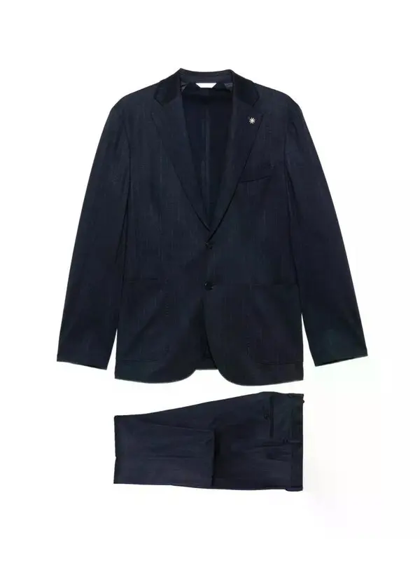 MANUEL RITZ Pinstripe Single-breasted Suit