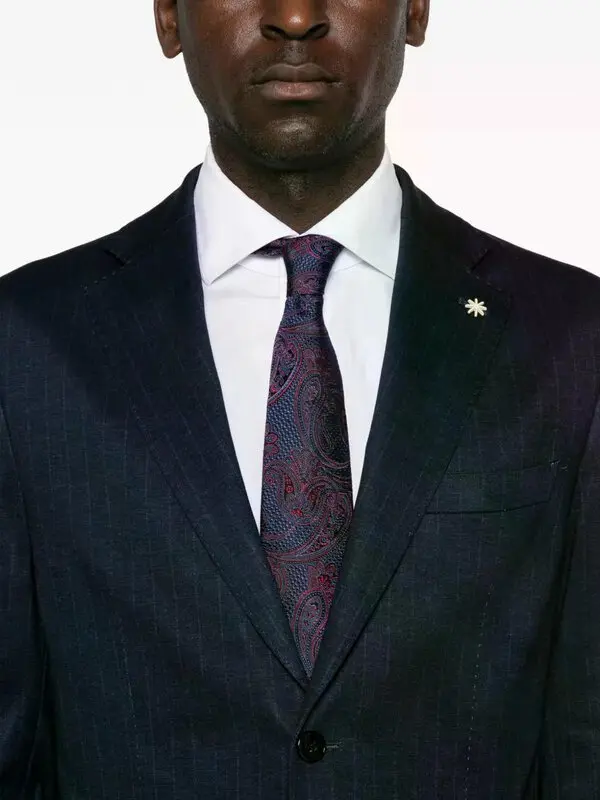MANUEL RITZ Pinstripe Single-breasted Suit