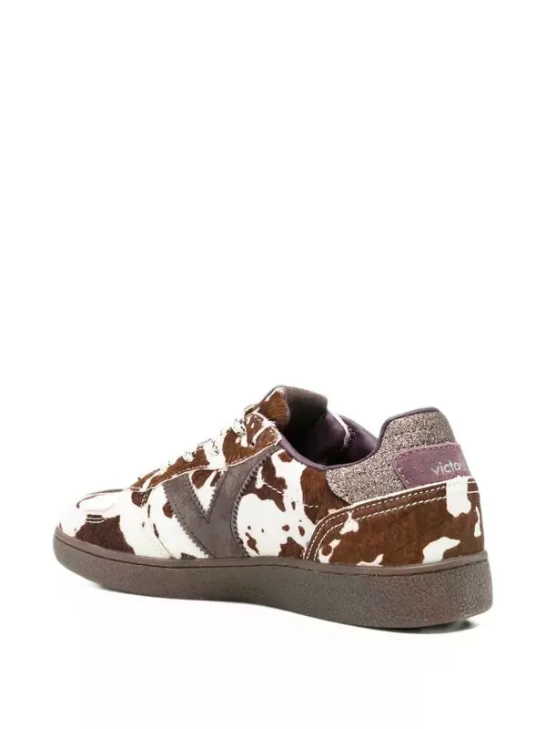 Victoria Beckham Cow-print Glitter-detail Sneakers