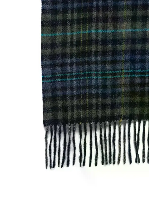 Paul Smith Check-pattern Fringed Scarf