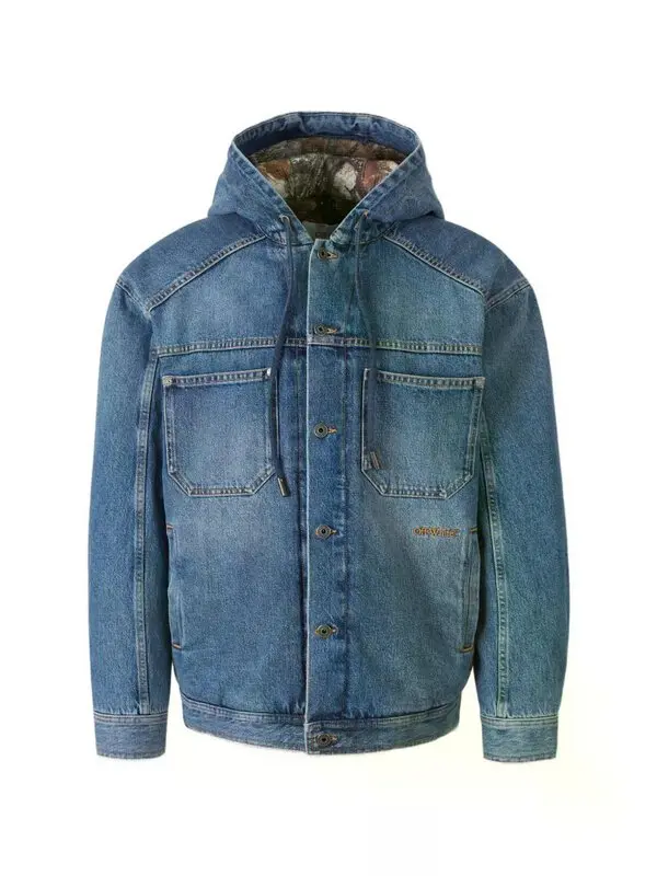 Off-White Hooded Denim Jacket