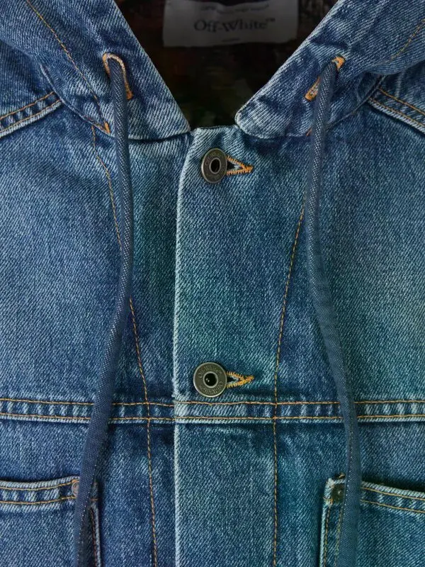 Off-White Hooded Denim Jacket